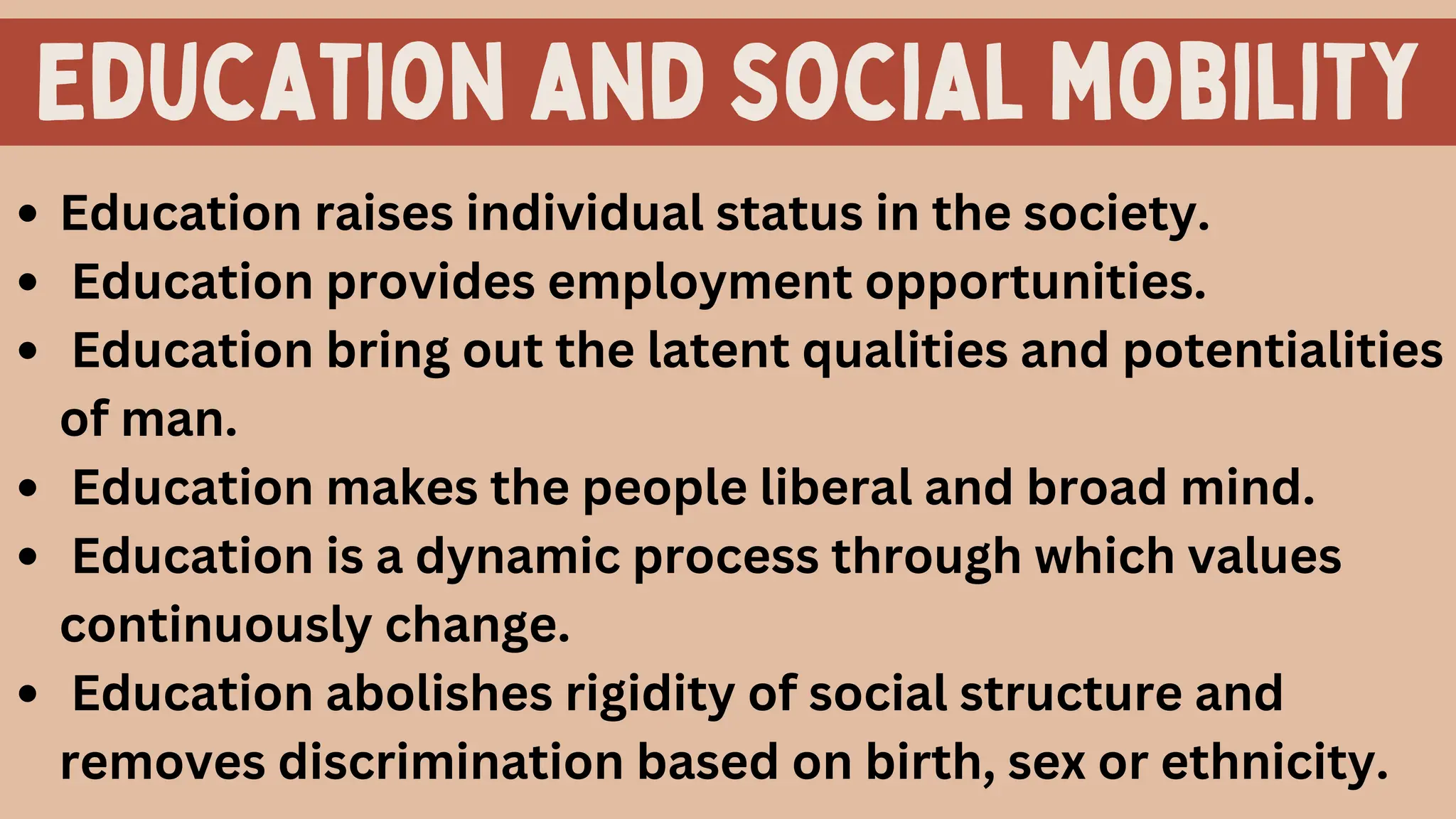 ‘Education and Social mobility’-Relation | PDF