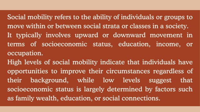 ‘Education and Social mobility’-Relation | PDF | Economy | Business and ...