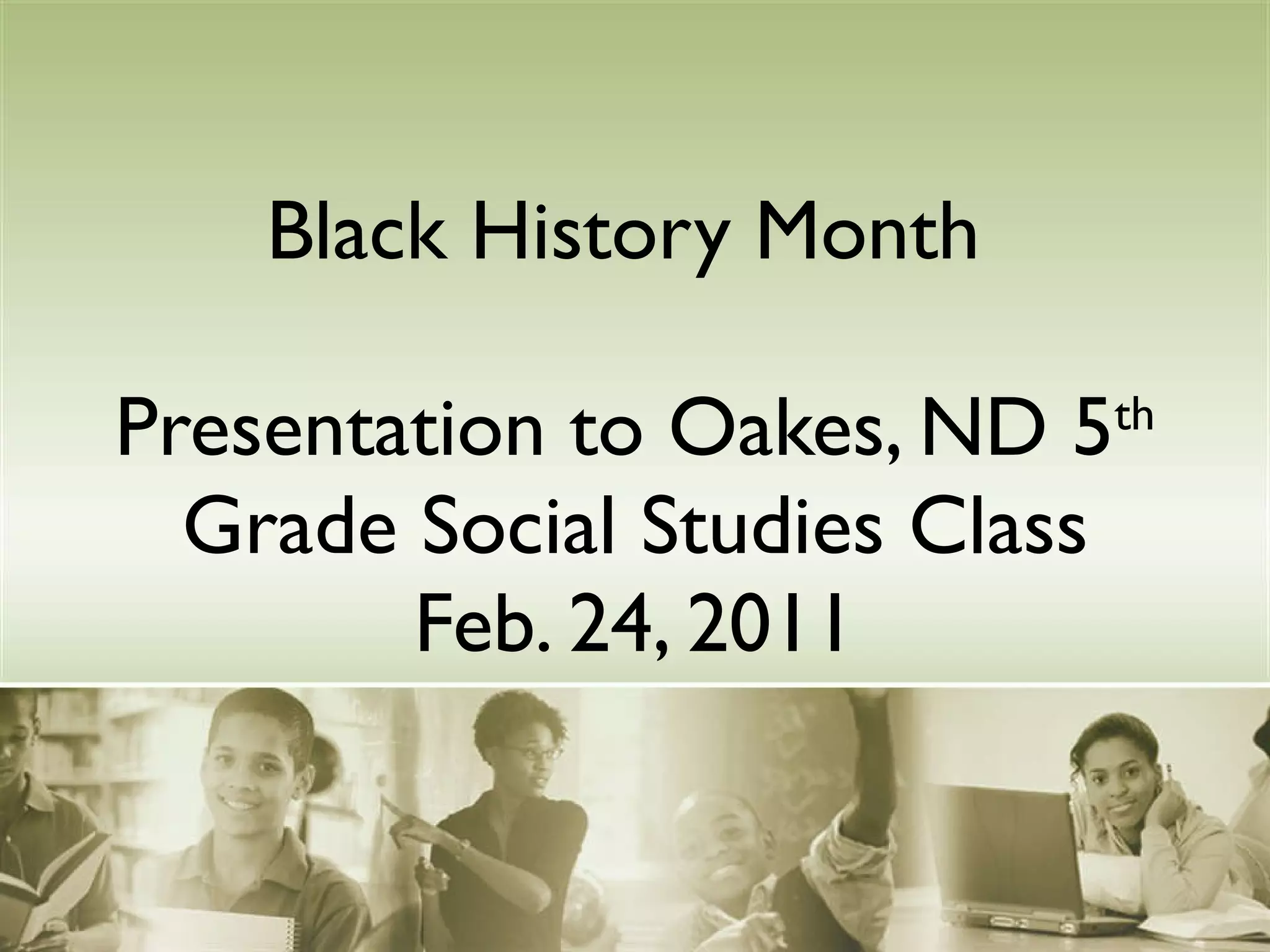 Black History Month Presentation | PPT