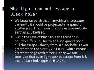 Black Hole Summary