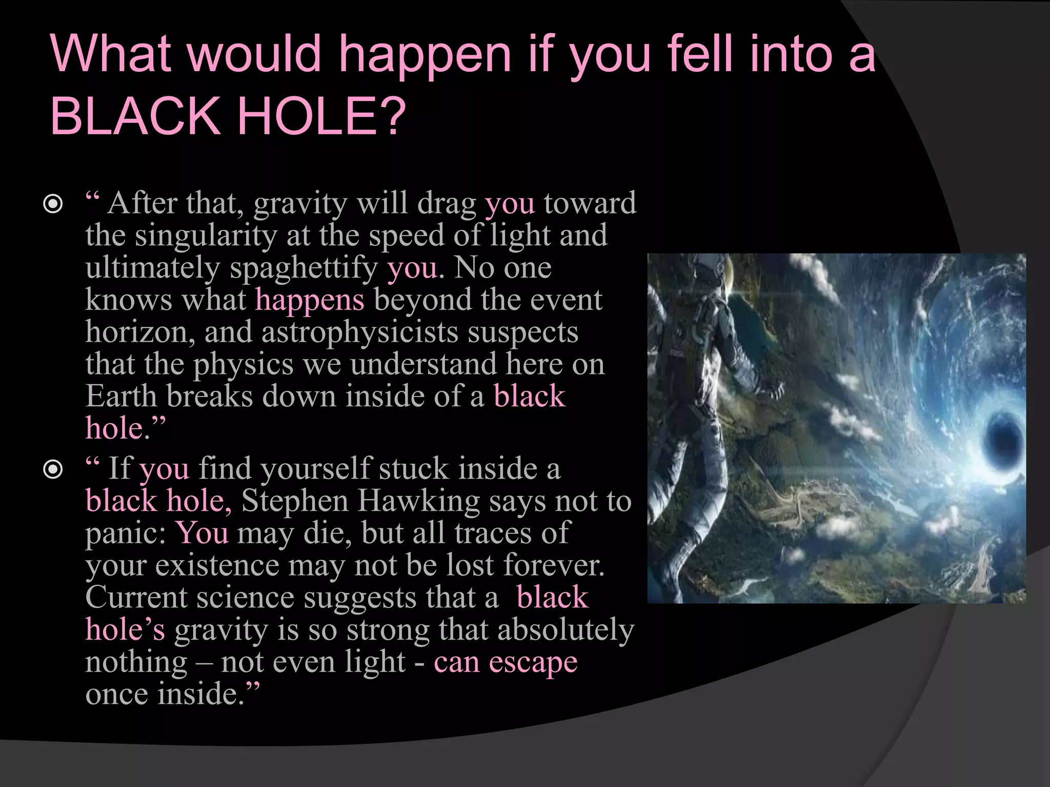 Black hole | PPTX
