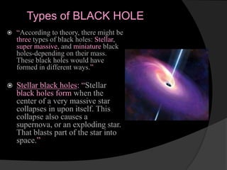 Black hole | PPTX