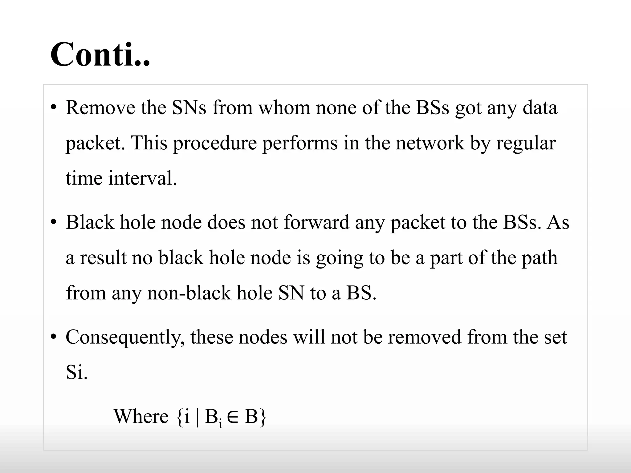 Black hole attack | PPTX