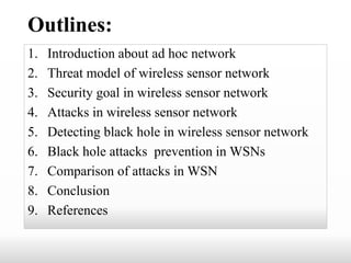 Black hole attack | PPTX