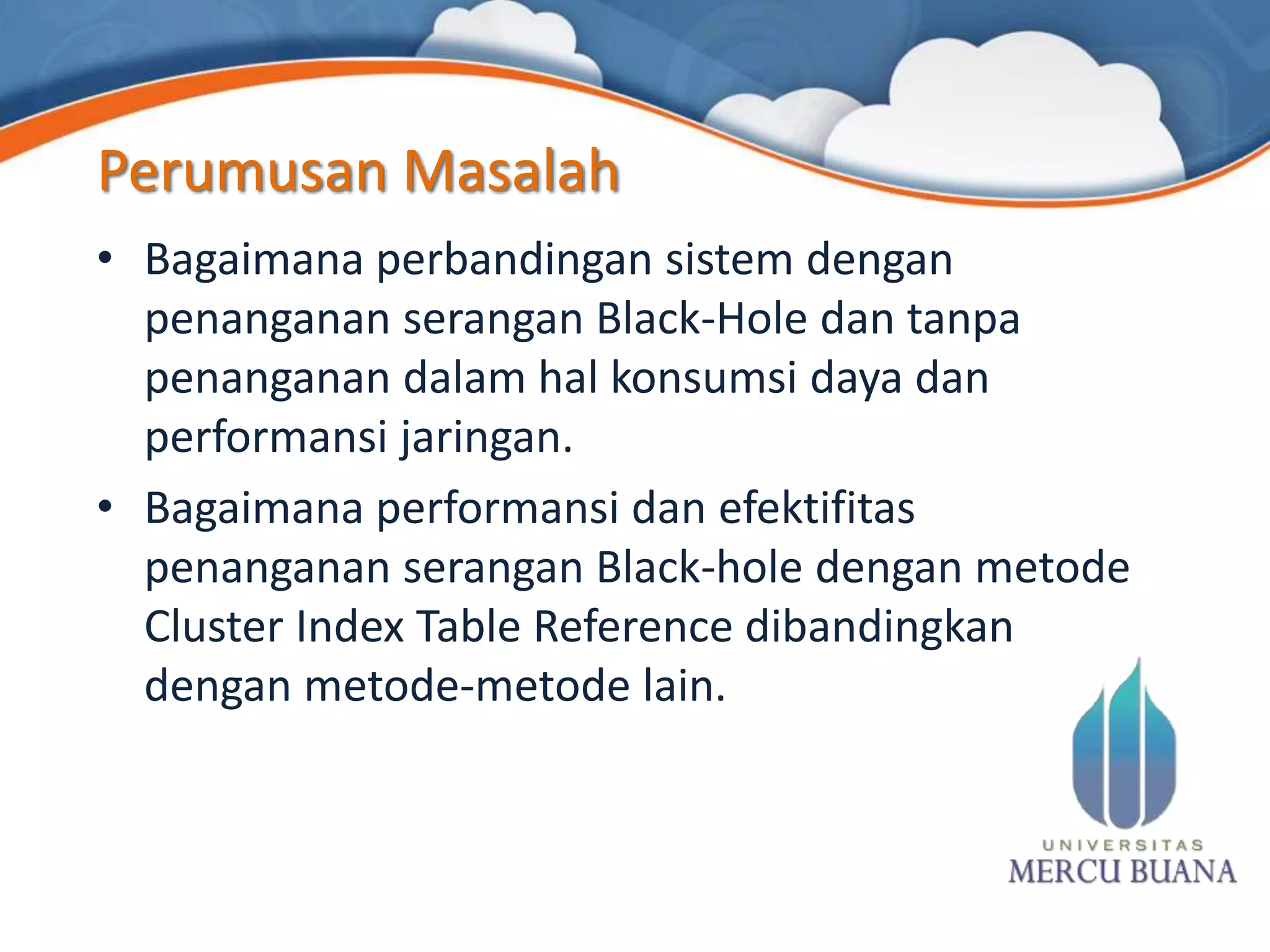 Detection Of Black Hole Attack In Wireless Sensor Network With Cluster Index Table Reference