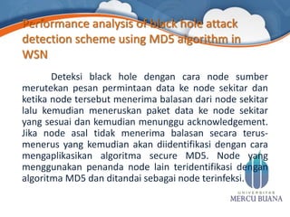 Detection of Black Hole Attack in Wireless Sensor Network with Cluster Index Table Reference ...