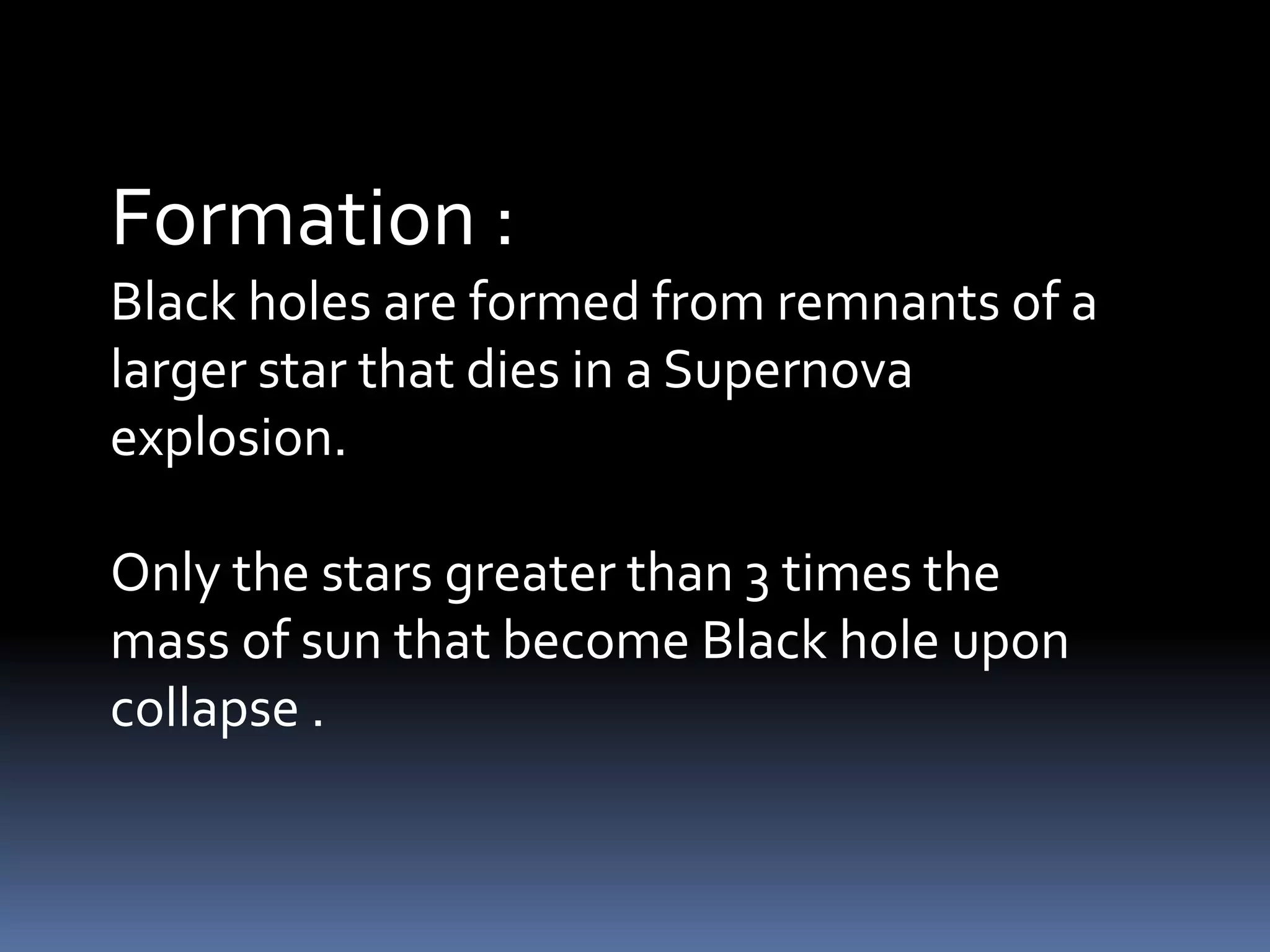 Black hole ppt | PPTX