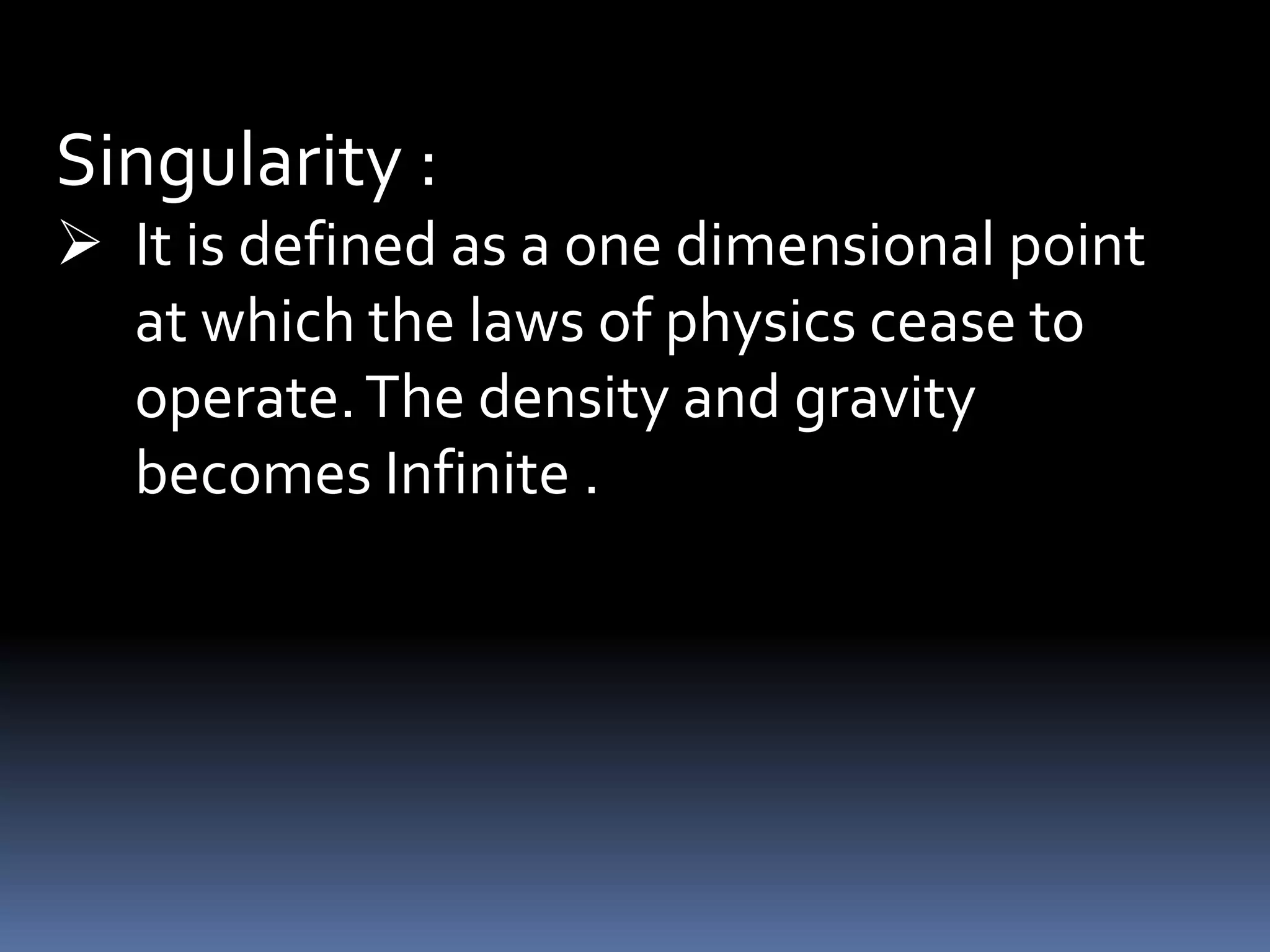 Black hole ppt | PPTX