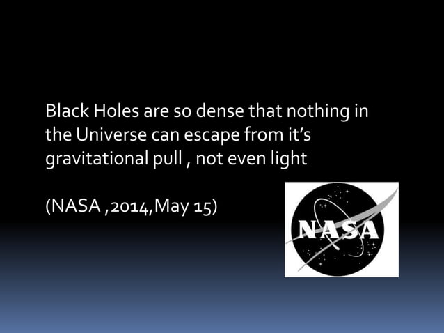 Black hole ppt | PPTX | Space and Astronomy | Science