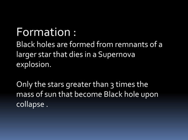Black hole ppt | PPTX | Space and Astronomy | Science