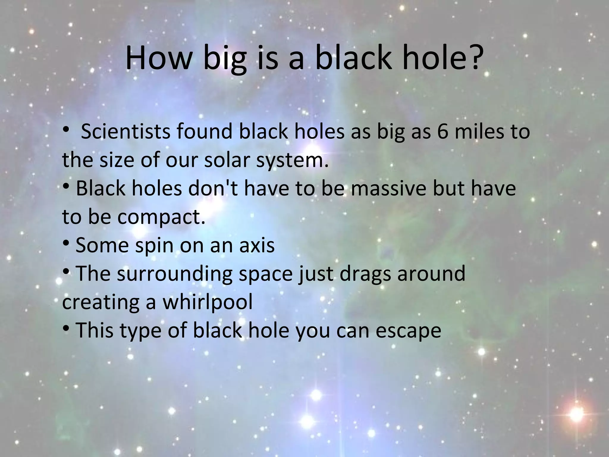Black Holes | PPT | Physics | Science