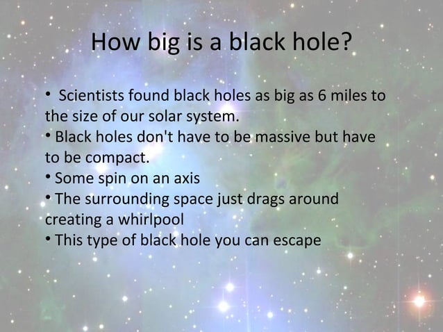 Black Holes | PPT | Physics | Science