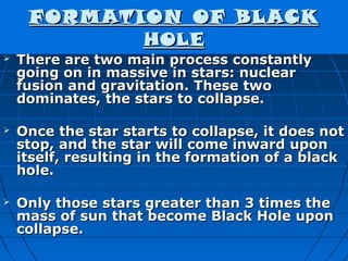 Black holes | PPT