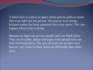 Black holes | PPT