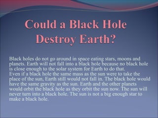 Black holes | PPT