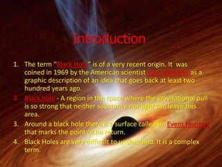 Black holes | PPTX