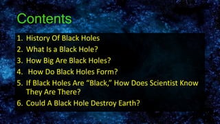 Black holes | PPTX