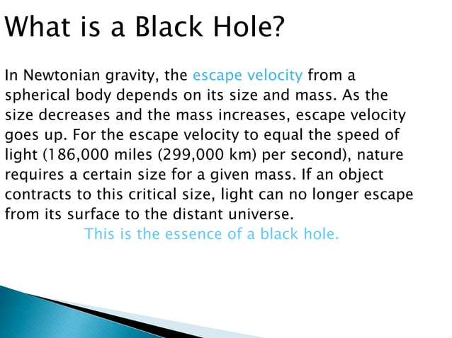 Black holes | PPT