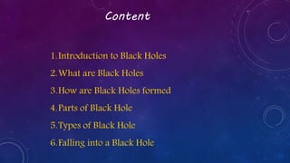 Black holes | PPTX