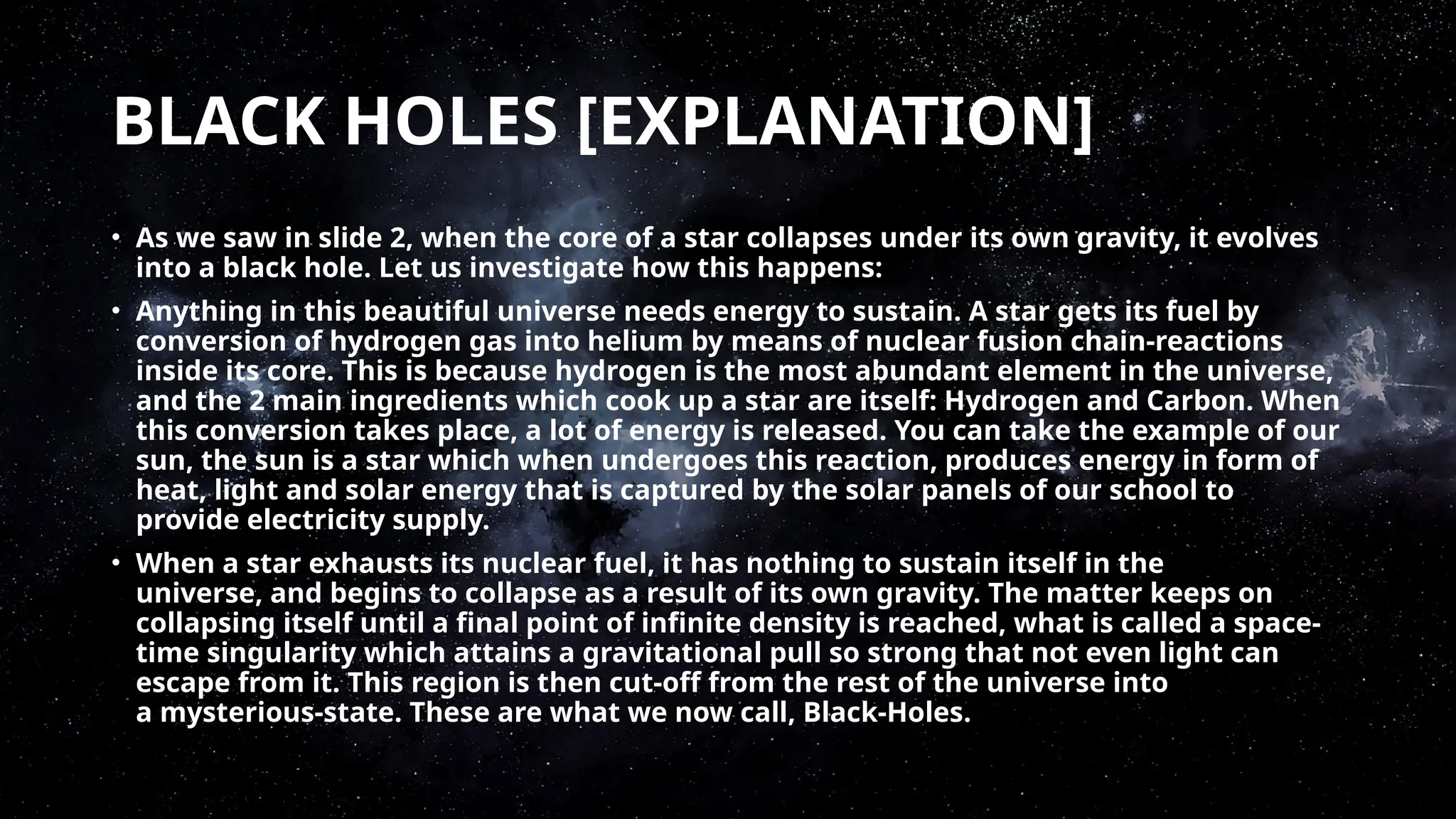 BLACK HOLES by Aayush Sharma(includes einstein) | PPTX