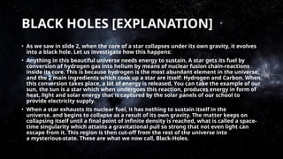 BLACK HOLES by Aayush Sharma(includes einstein) | PPTX