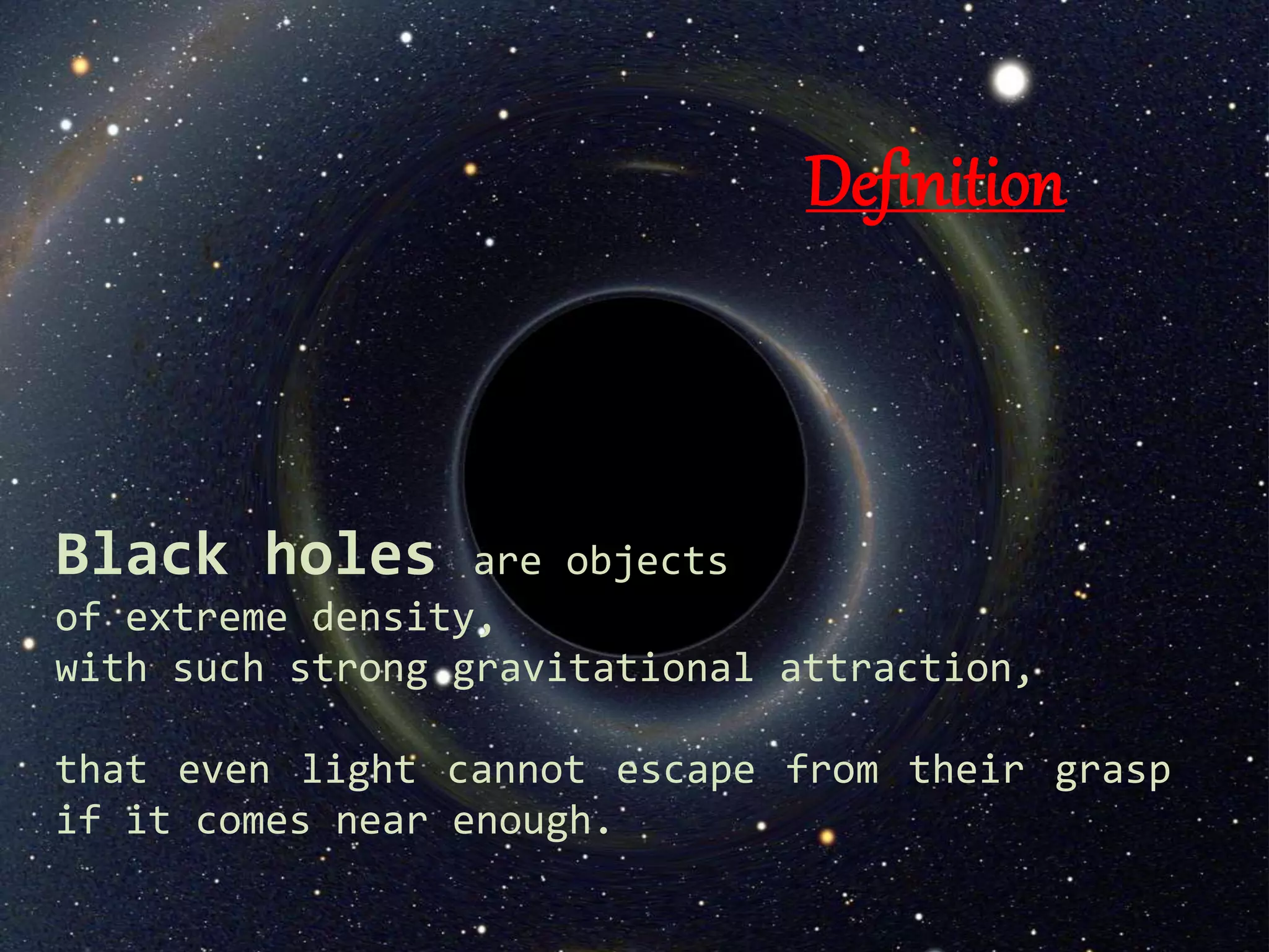 Black holes presentation | PPTX