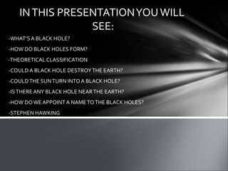Black holes anabelcarlosandres_1eso | PPT