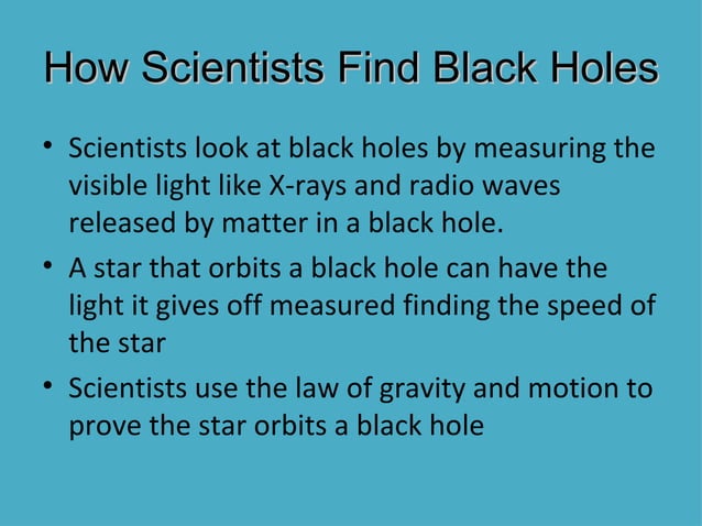 Black Holes Final Draft | PPT