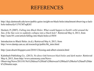 Black holes final presentation | PPT