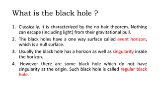 Black hole solutions in modified gravity | PPTX