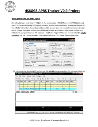 4S6GGS APRS TRACKER V0.9 PROJECT | PDF | Computer Peripherals | Computing