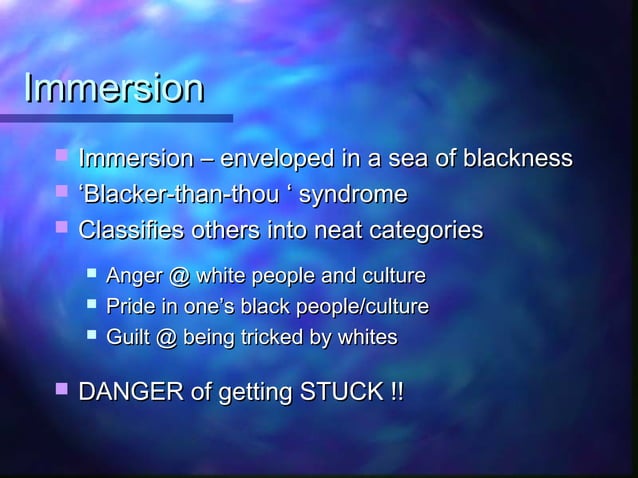 Black identity development | PPT