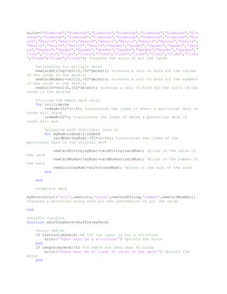 Blackjack Coded in MATLAB | PDF