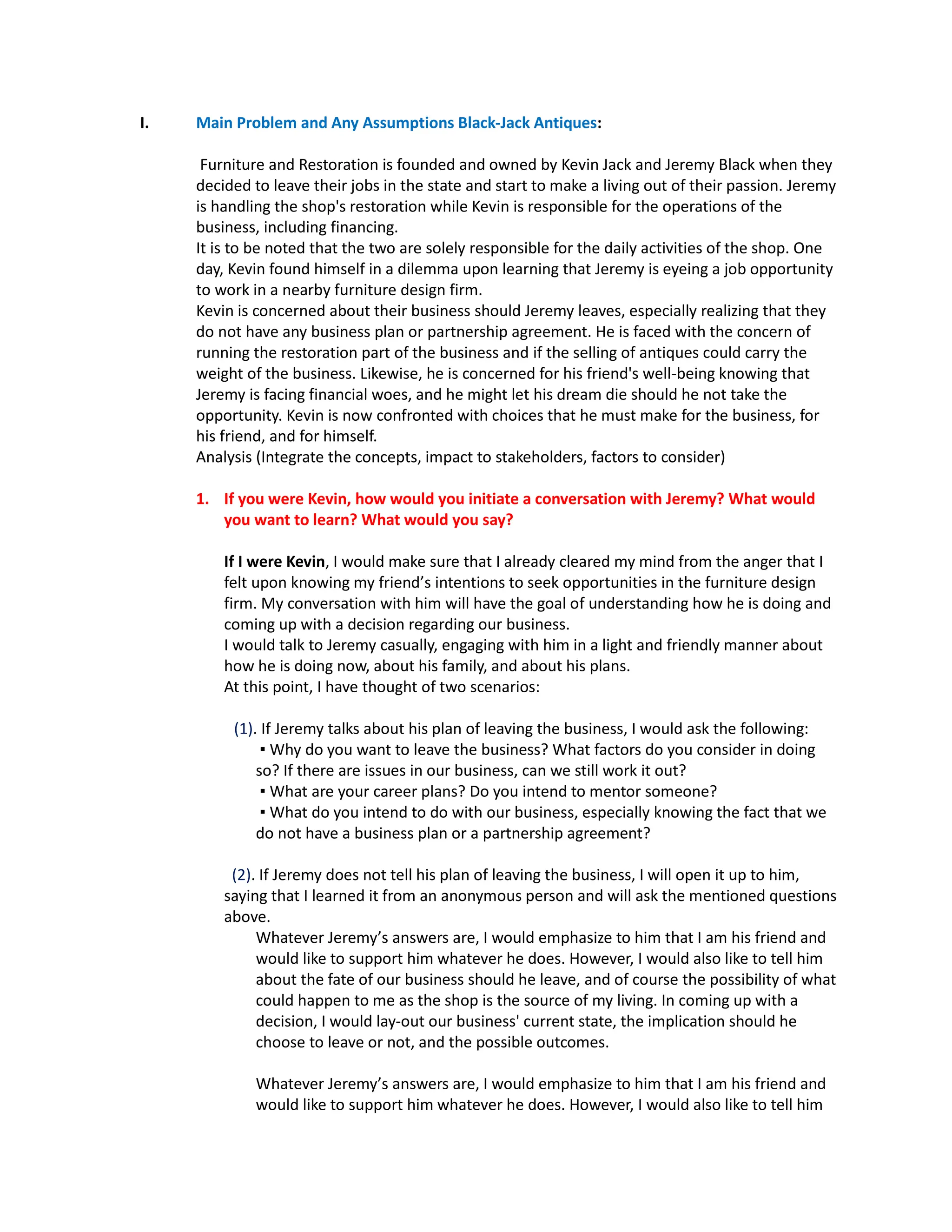 Black Jack Case Study.docx | Business Administration | Business