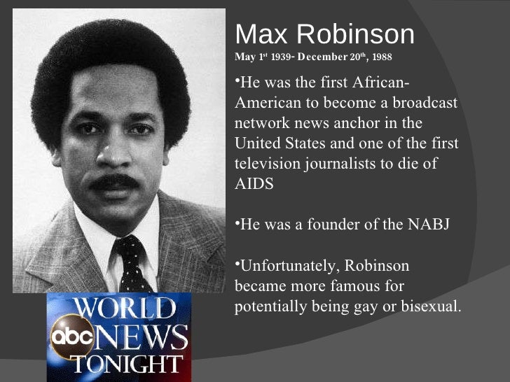 THE RISE, AND DIZZYING FALL, OF MAX ROBINSON (Forgotten Trailblazer for ...