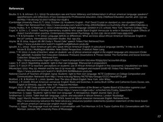 Black Language Matters | PPTX | Education