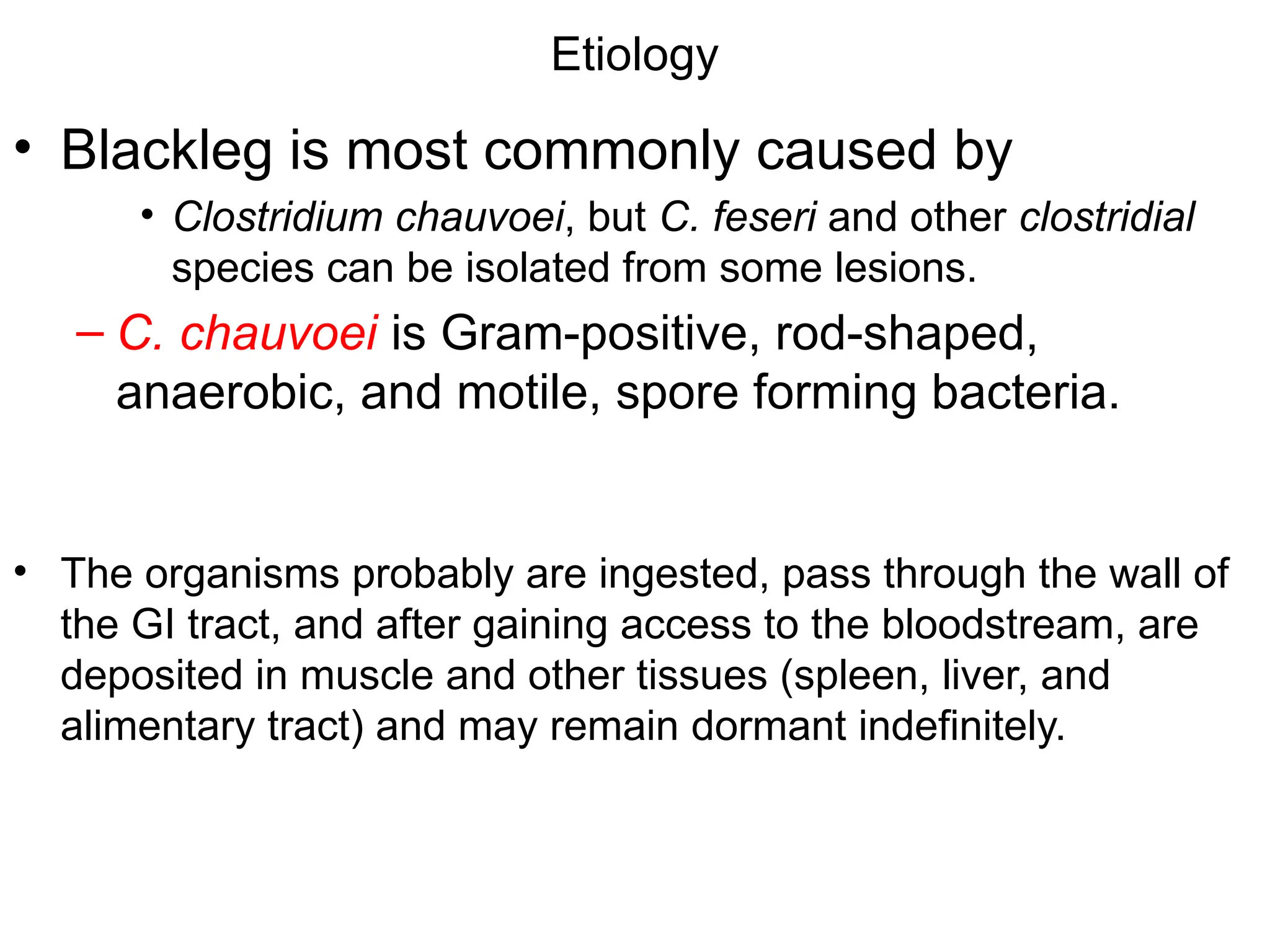 Black leg.pptx: is the disease of young cattle which causes a sudden ...