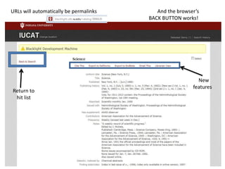 Redefining IUCAT’s public interface: Blacklight | PPT