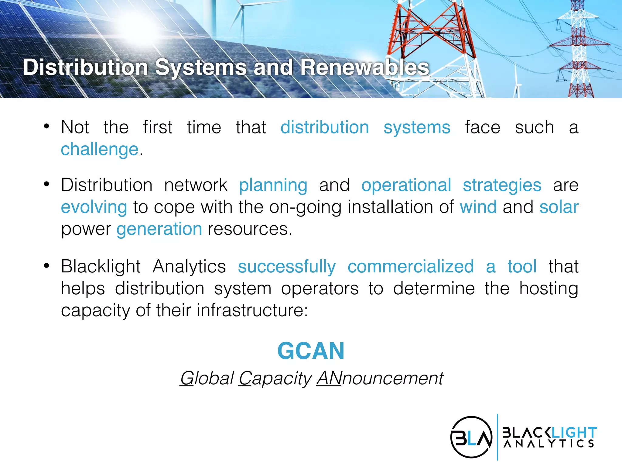 Blacklight Analytics - Grid connection capacity of EV charging stations | PPT