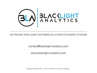 Blacklight Analytics - Grid connection capacity of EV charging stations | PPT