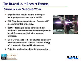 Blacklight rocketengine | PPT