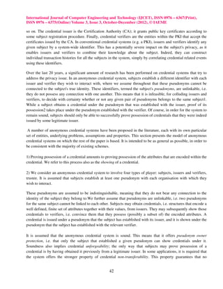 Blacklisting and blocking anonymous credential users | PDF