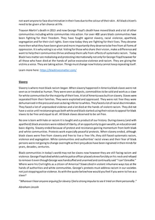 George Floyd: Black lives matter, peaceful protests and black history ...