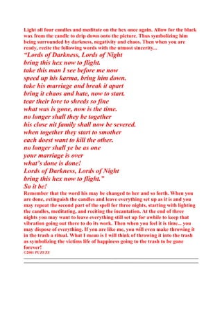 Black magic curses & spells | PDF