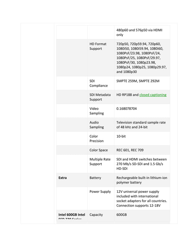 Blackmagic design hyper deck shuttle | PDF | Computer Peripherals | Computing