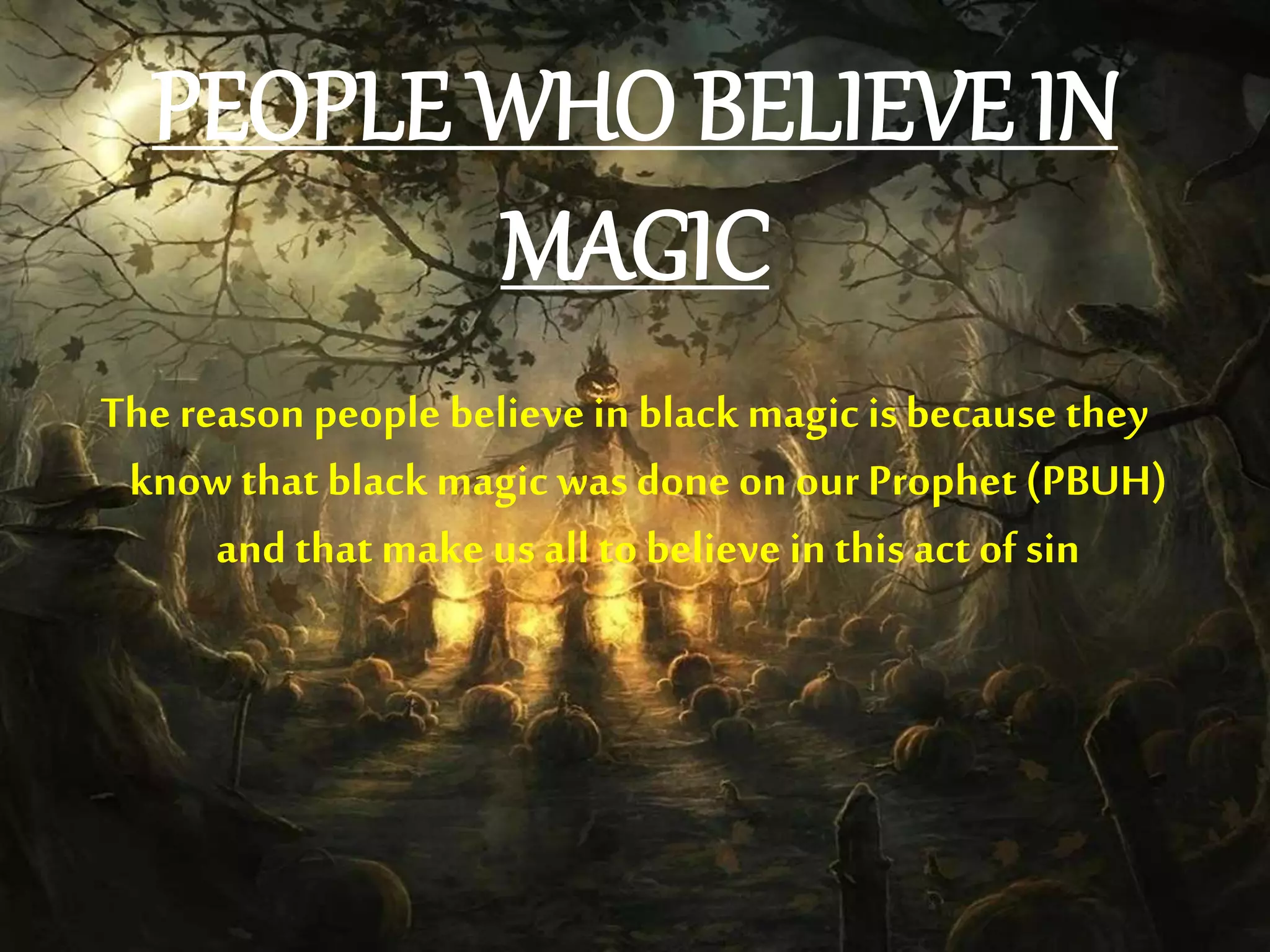 Black magic presentation | PPTX