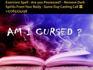 Black Magic Protection, Prevention and Evil Spirits Removal Spells Call ...