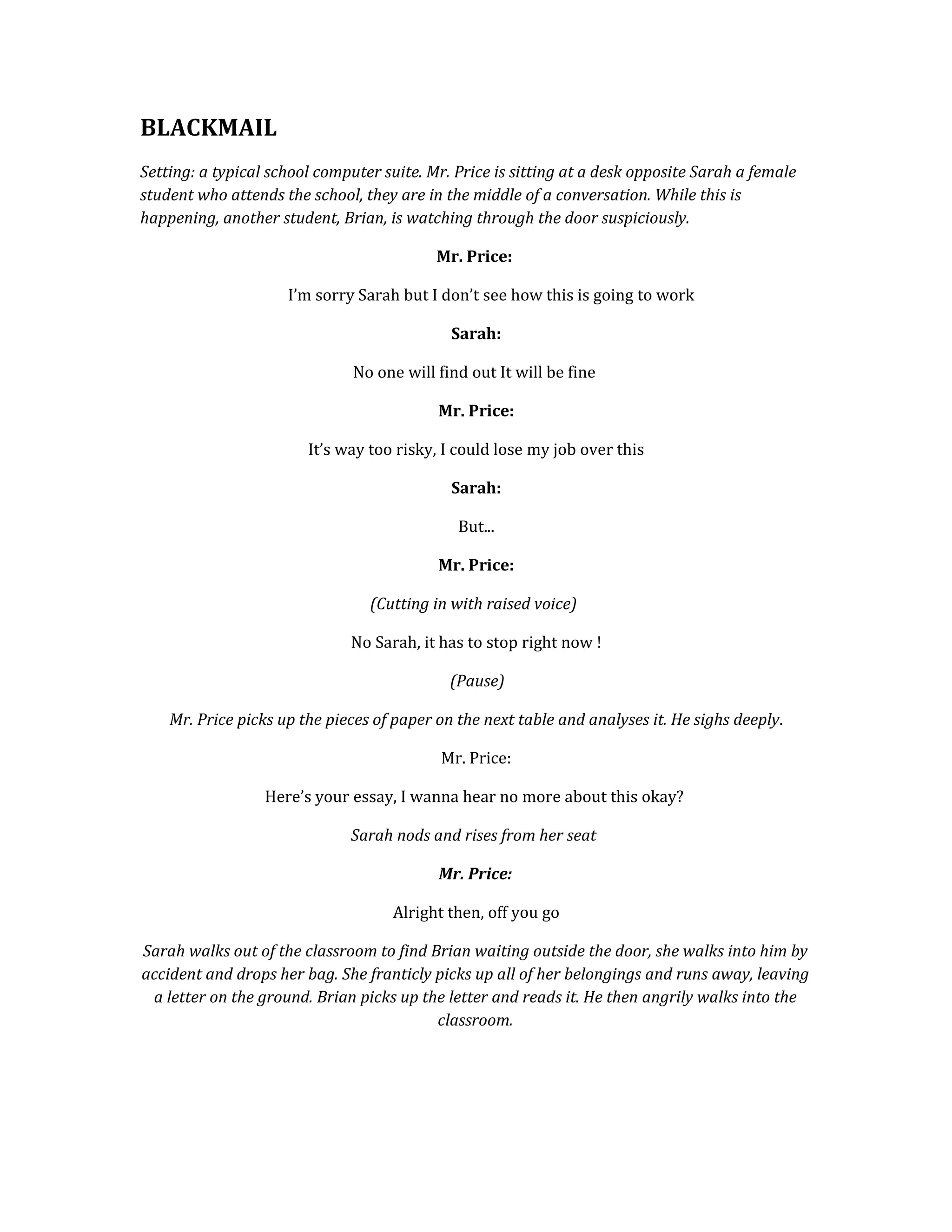 Blackmail scrit final | DOC