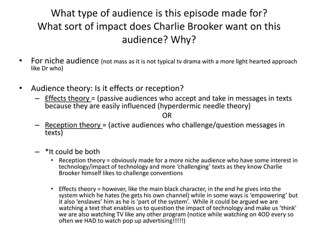 Black mirror analysis | PPTX