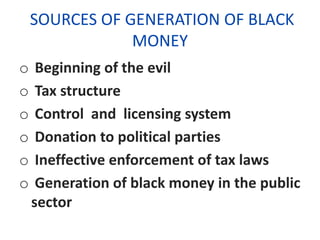 Black money | PPTX